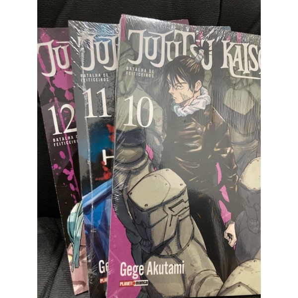 Jujutsu Kaisen: Batalha de Feiticeiros - Gege Akutami (Volumes Avulsos: 10, 11, 12) | Shopee Brasil