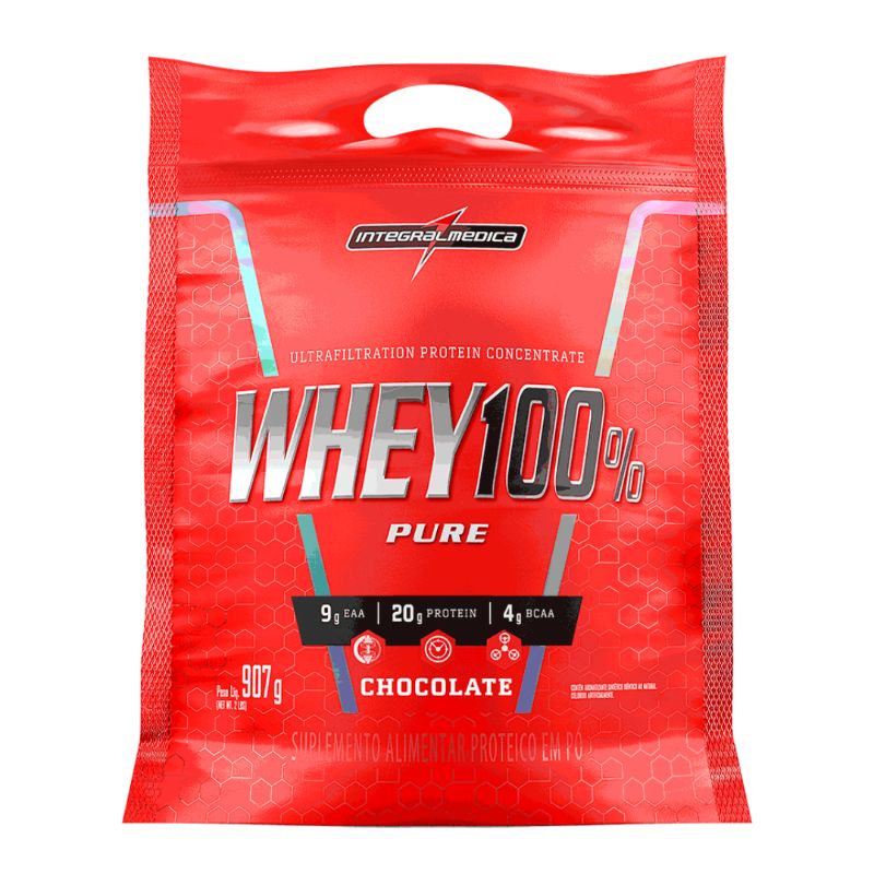 Whey Protein Concentrado 907 g - Whey 100% Pure Integralmedica | Shopee ...