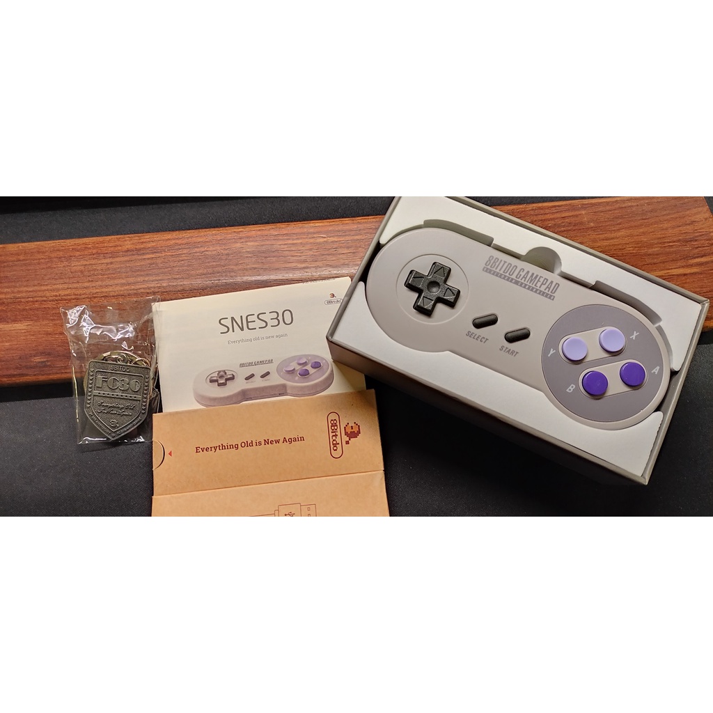Controle 8bitdo Raro versão Super Nintendo com suporte a | Shopee Brasil