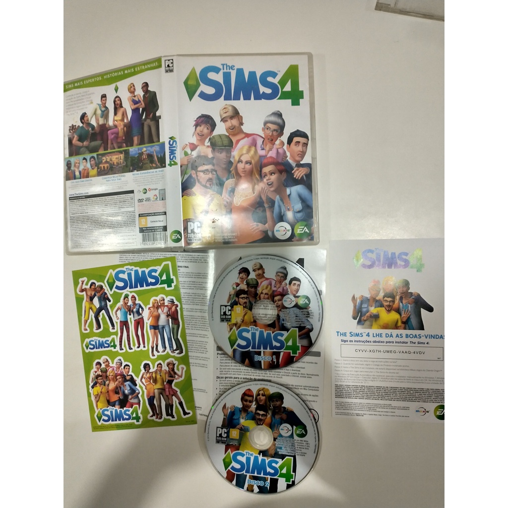 The Sims 4 ultimo lançamento jogo pc dvd original completo key usado ...