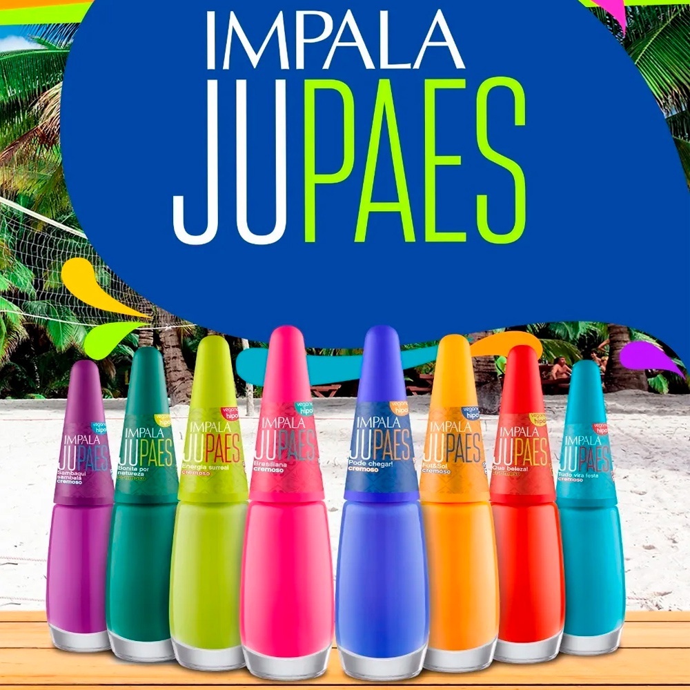 Esmalte Impala Coleção Juliana Paes Nosso Jeitinho De Ser 8 cores 7.5ml ...