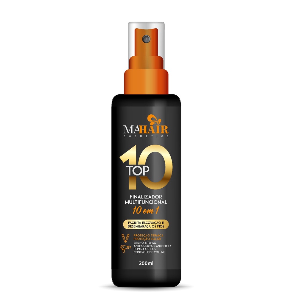 Protetor térmico Top 10 Mahair 200ml - Finalizador Mulifuncional 130 WB ...