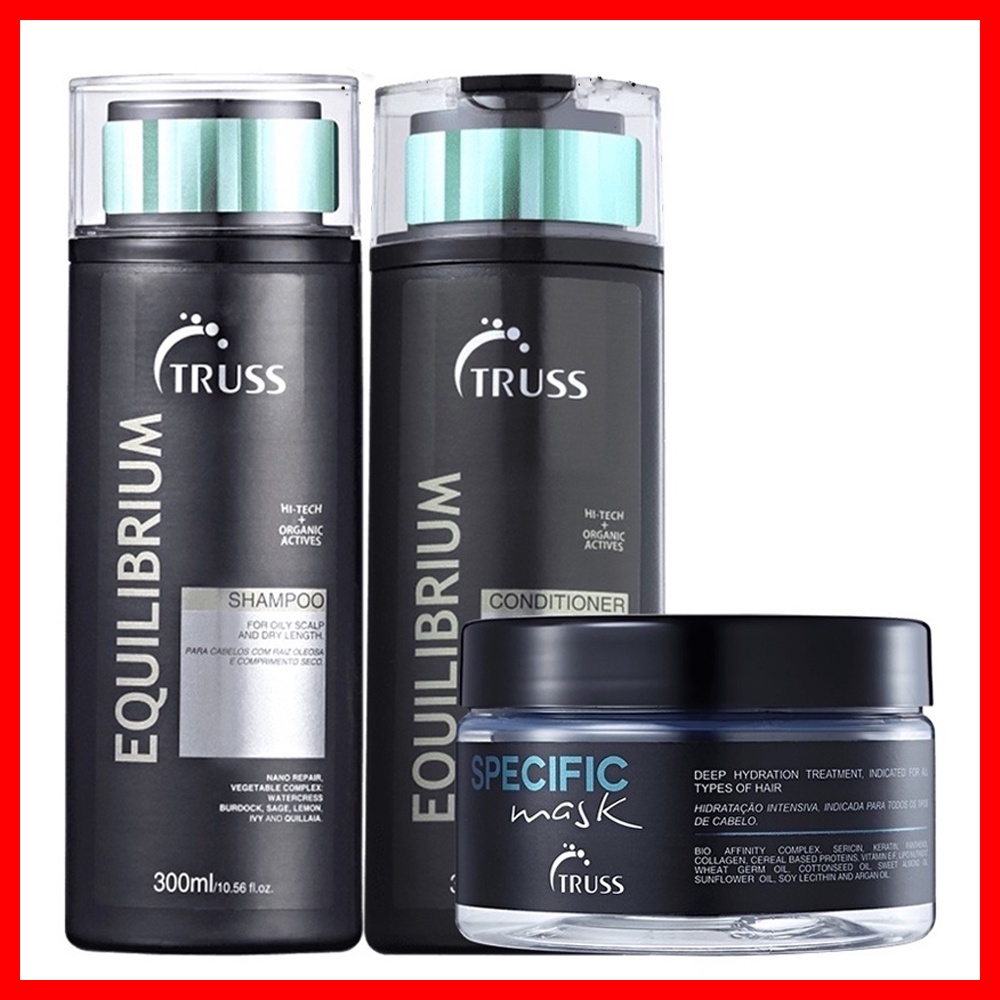 Truss Equilibrium + Specific Mask (Shampoo e Condicionador 300ml ...