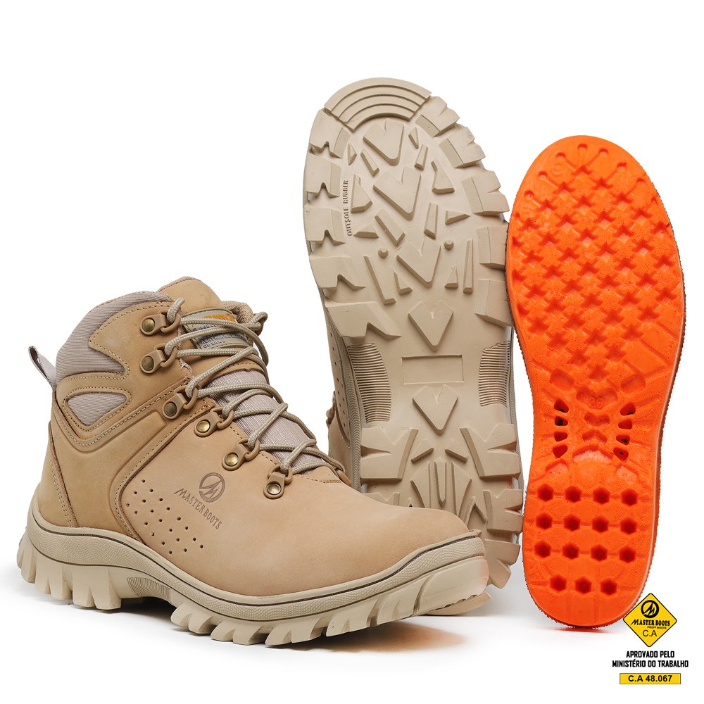 Bota coturno Arizona Max em couro legitimo com c.a | Shopee Brasil