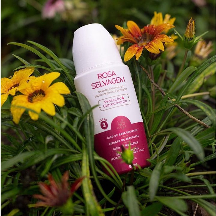 Rosa Selvagem Desodorante Clareador Roll-on Axilas 85 ml | Shopee Brasil