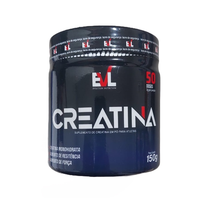 Creatina Monohidratada Pura Evolution Nutrition 50 Doses - Pote 150g ...