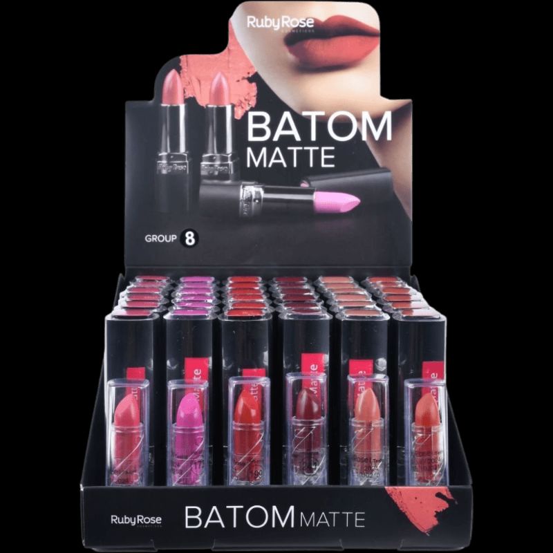 BATOM MATTE RUBY ROSE | Shopee Brasil