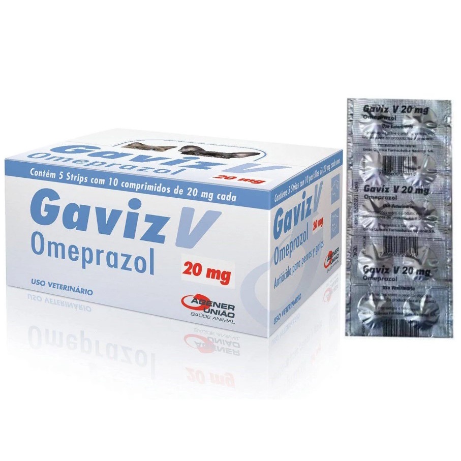 Gaviz V 20mg Omeprazol Strip com 10 Comprimidos - 20 mg | Shopee Brasil