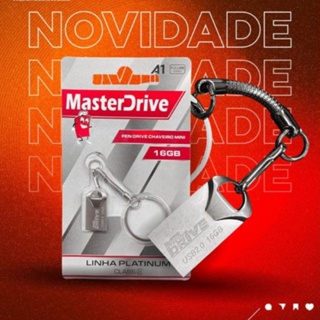 Mini Pendrive 8GB Tipo Chaveiro Linha Platinum MasterDrive ORIGINAL | Shopee Brasil
