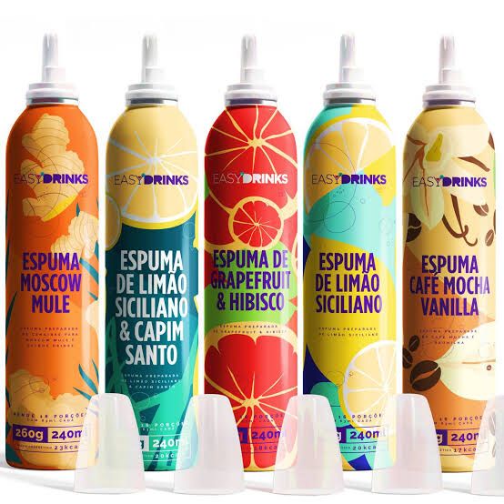 Espumas para Drink Easy Drinks Sabores - 260g | Shopee Brasil