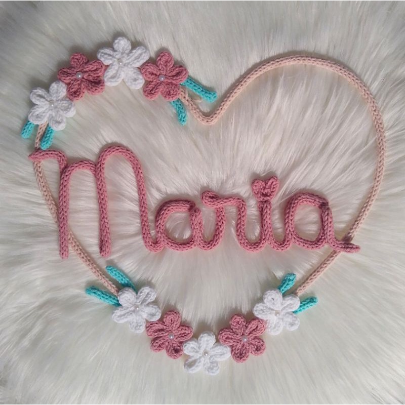 nome em tricotin, nomes decorado e personalizado. | Shopee Brasil