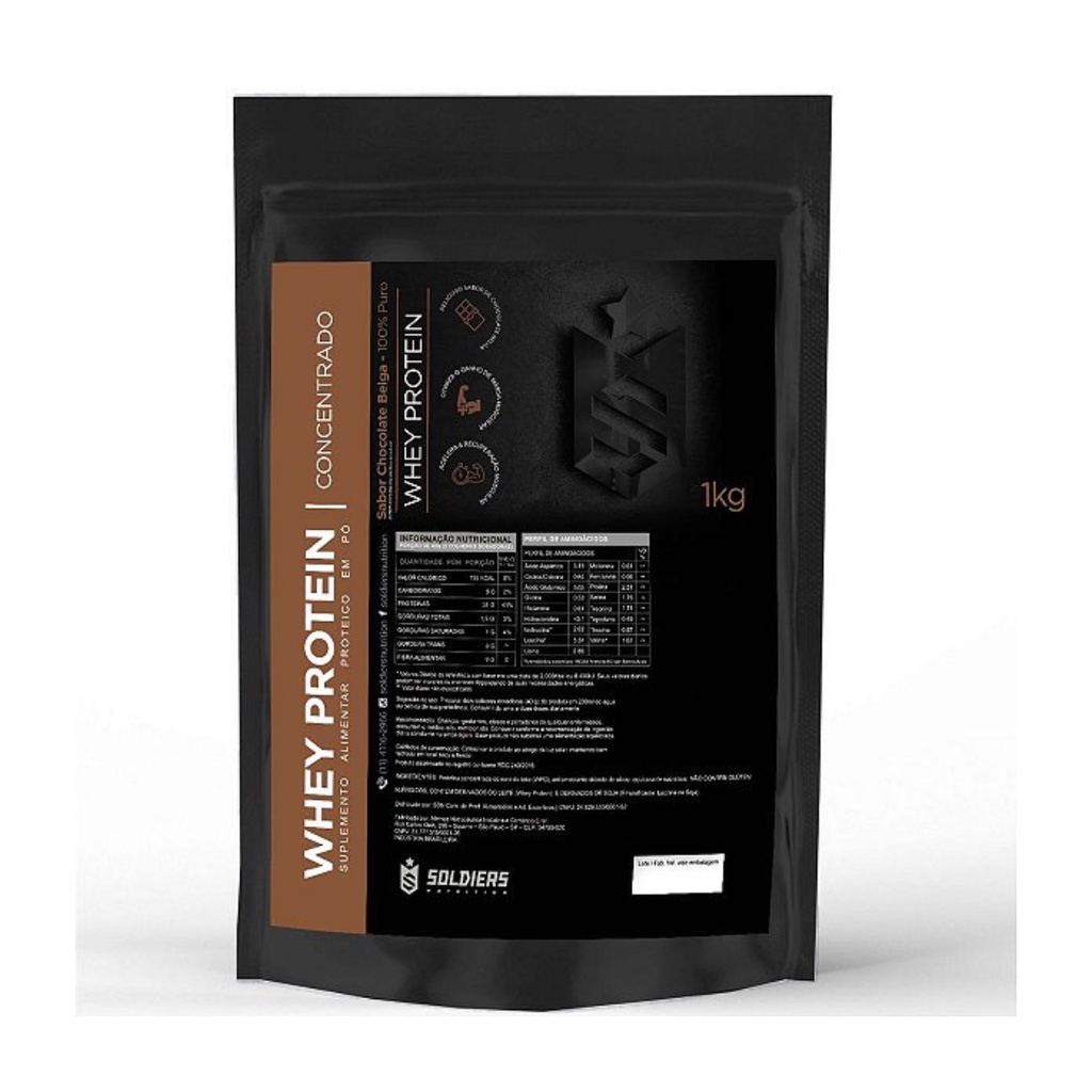 Whey Protein Concentrado Basico Growth Suplementos 1Kg - Escorrega o Preço