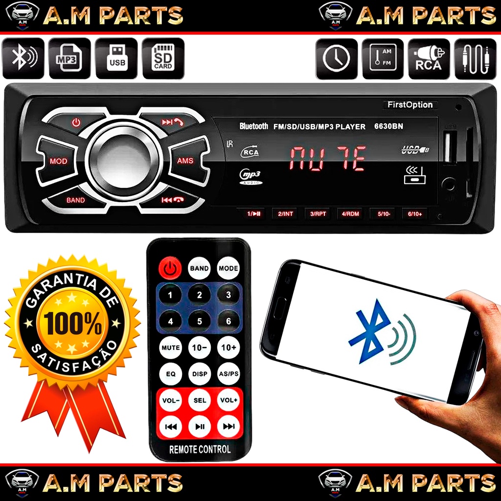 Aparelho De Som Carro Radio Automotivo Bluetooth Pendrive Sd Rádio original Rádio First option ...