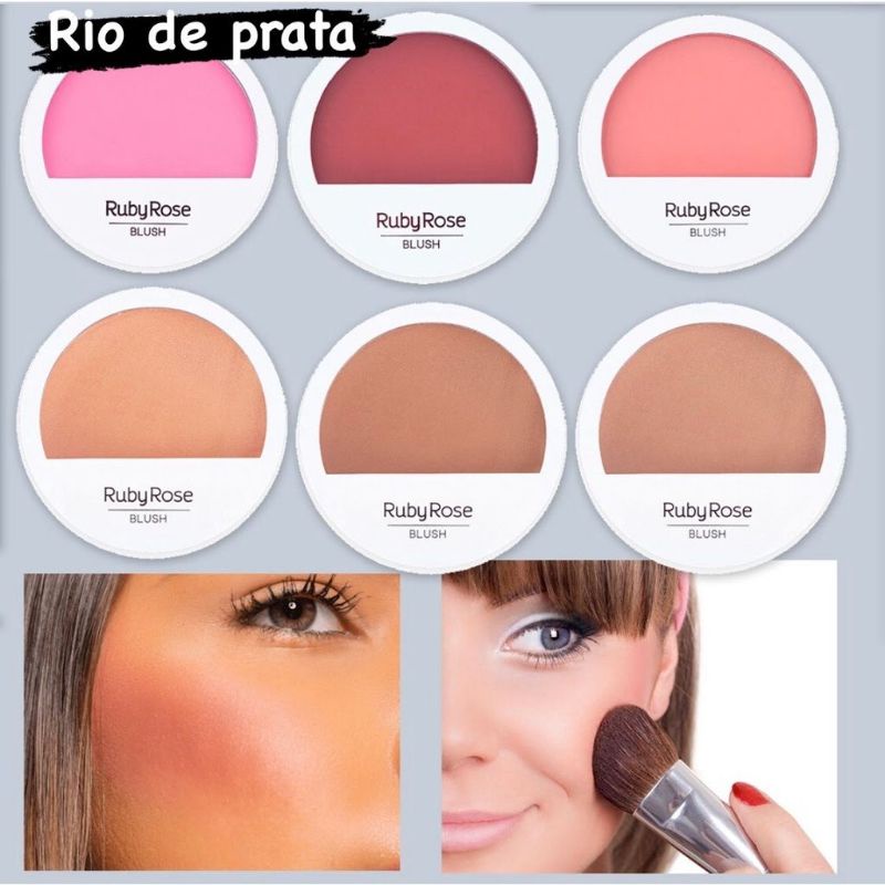 Mini Blush Compacto Ruby Rose | Shopee Brasil