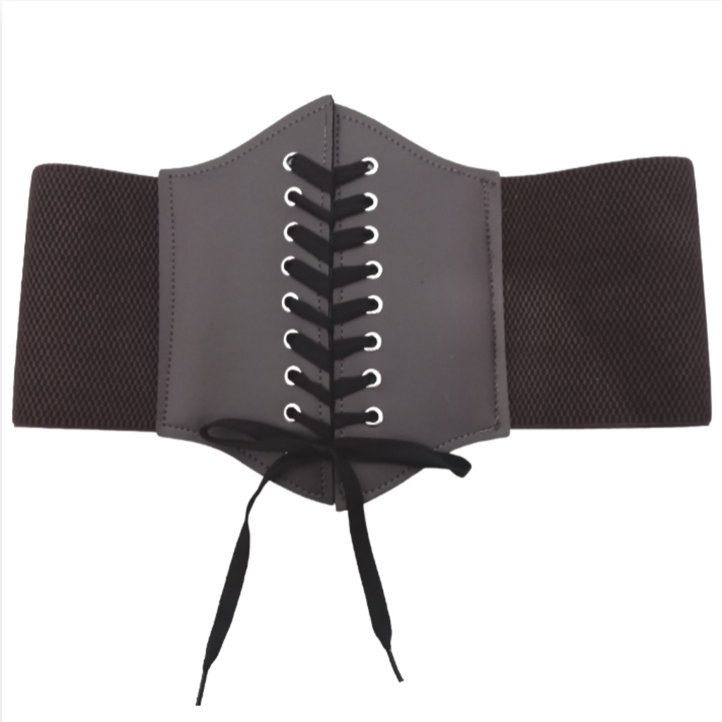 Cinto Corset Feminino Moda Corset Corselet Jolie Preto Couro Sintético ...