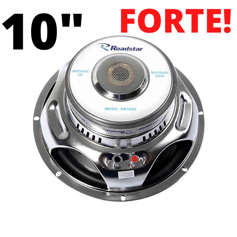Subwoofer Roadstar 10 Polegadas 2000Watts Profissional sub woofer | Shopee Brasil