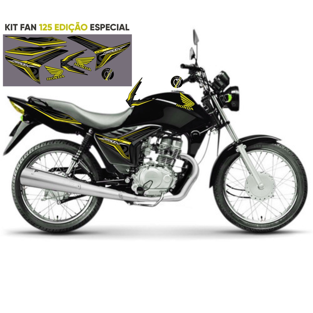 KIT FAIXAS ADESIVAS FAN 125 EDIÇÃO ESPECIAL - Escorrega o Preço