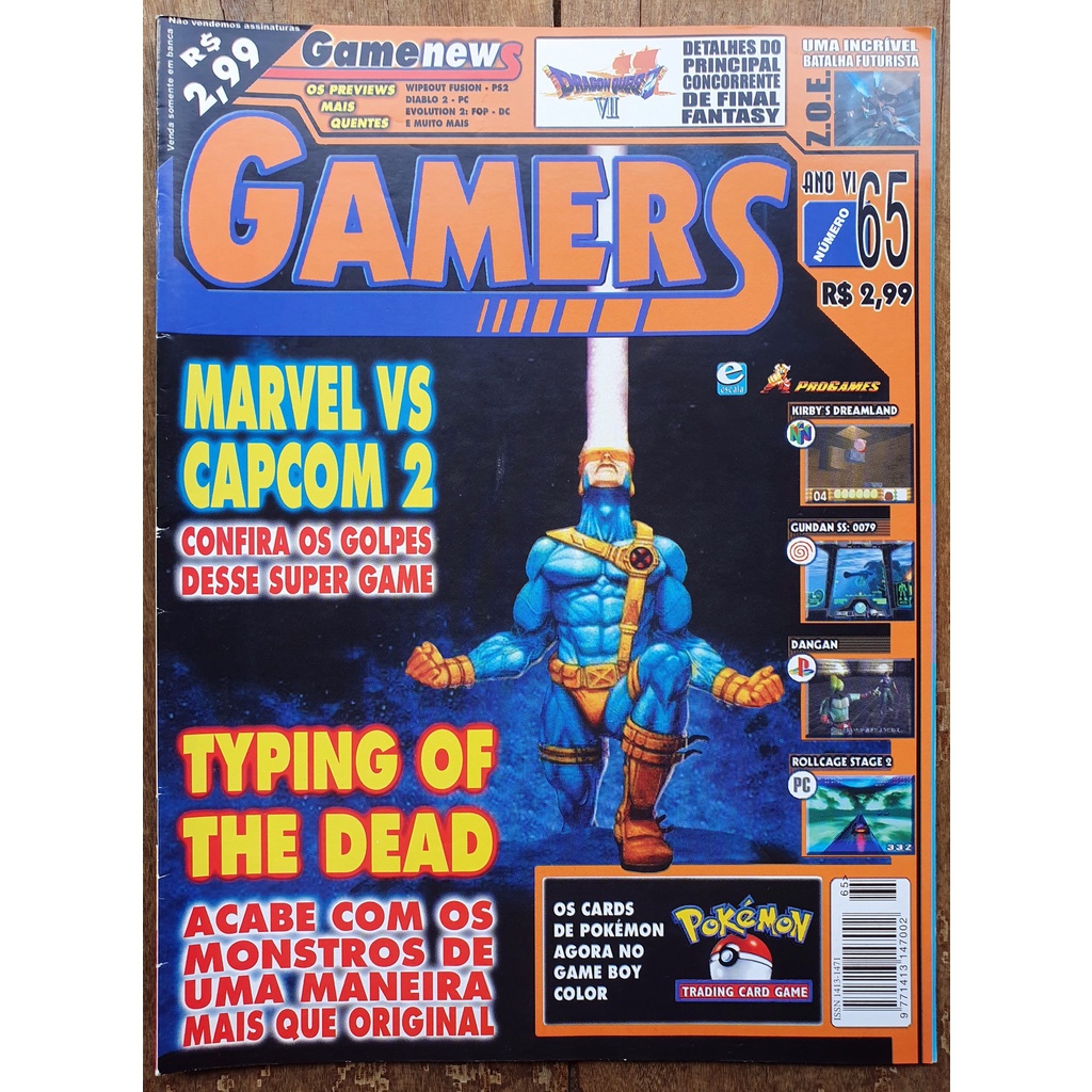 Revista Gamers 65 (marvel Vs Capcom 2, Typing Of The Dead) | Shopee Brasil