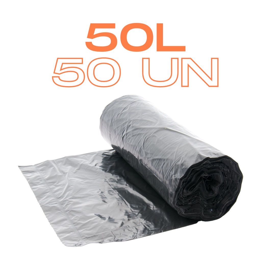 Saco De Lixo Em Rolo Economico 50 Litros Bag Roll 50 Unidades | Shopee ...