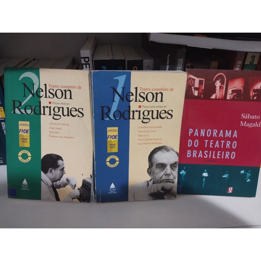 [SEBO] Kit Nelson Rodrigues + Panorama do Teatro Brasileiro | Shopee Brasil