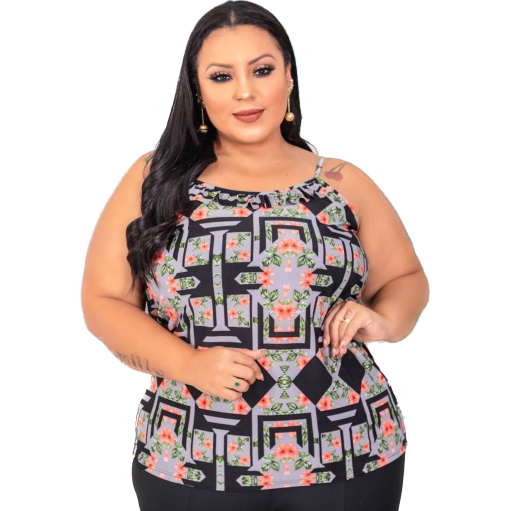 kit 10 regata alcinha plus size | Shopee Brasil