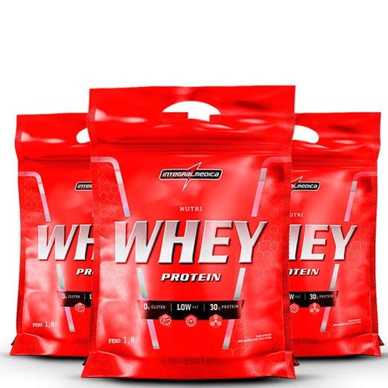 Whey Protein Nutri 1 8kg Refil Integral Medica Shopee Brasil