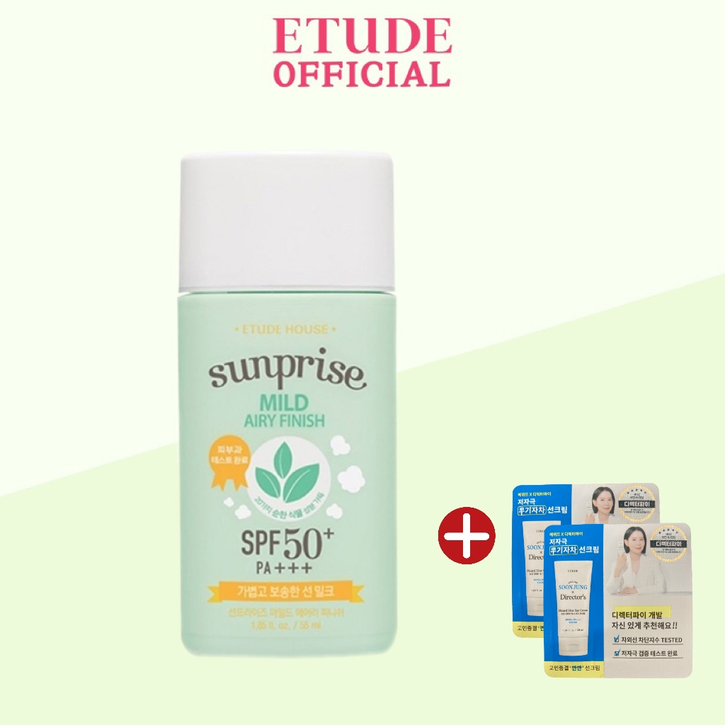 ETUDE Protetor Solar Sunprise SPF50+/PA+++ 55ml & Sunjung Director's Mineral Filter Sun Cream ...