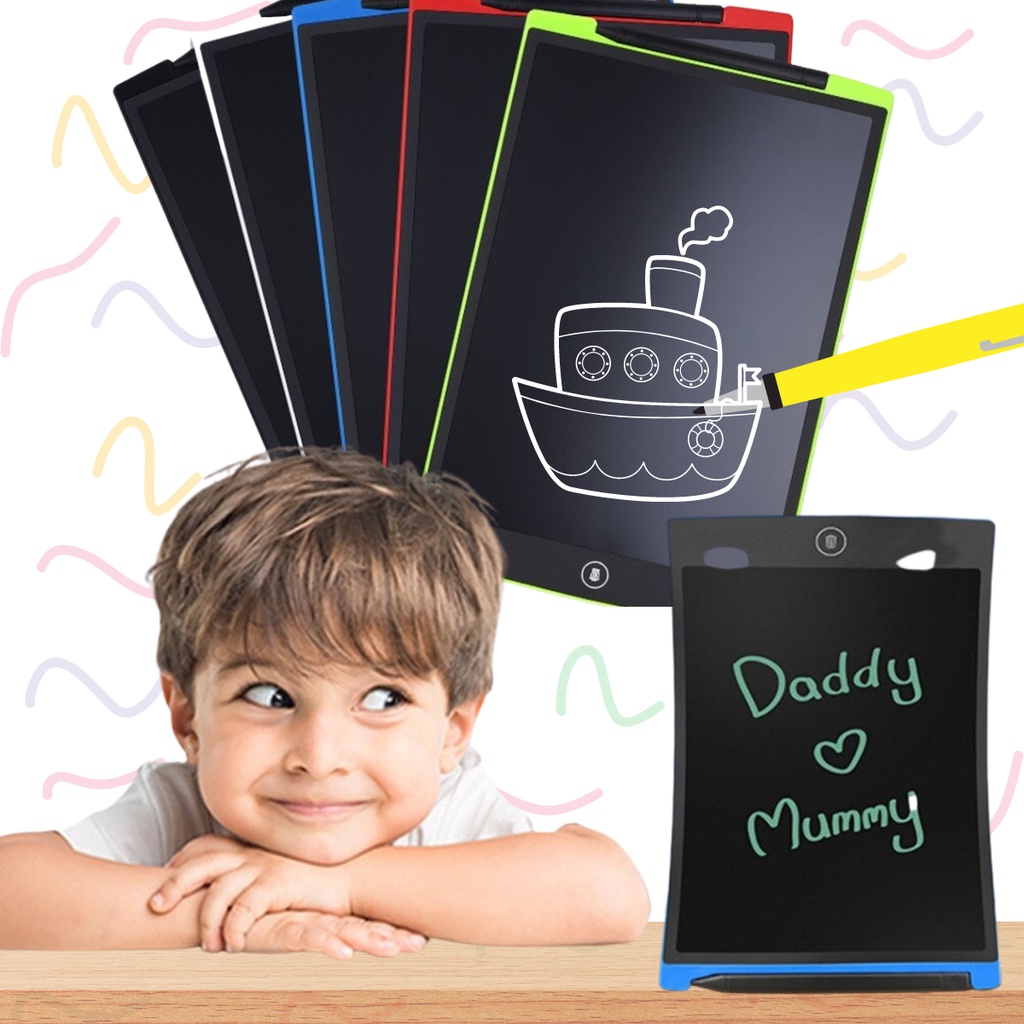 Lousa magica lcd infantil tablet de escrever e desenhar | Shopee Brasil