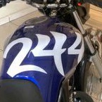 adesivo 244 super grande para moto tanque | Shopee Brasil