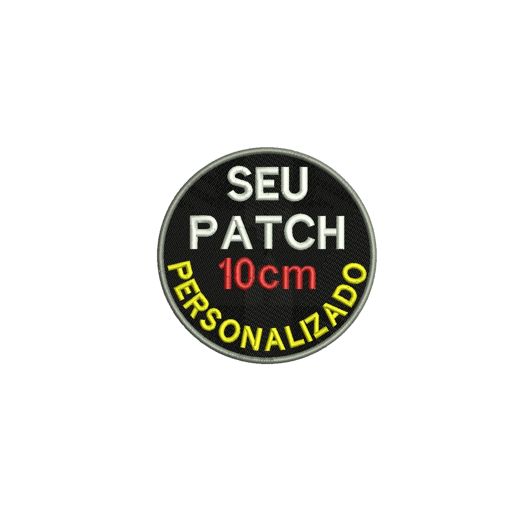 Patch Bordado Personalizado 10x10cm | Shopee Brasil