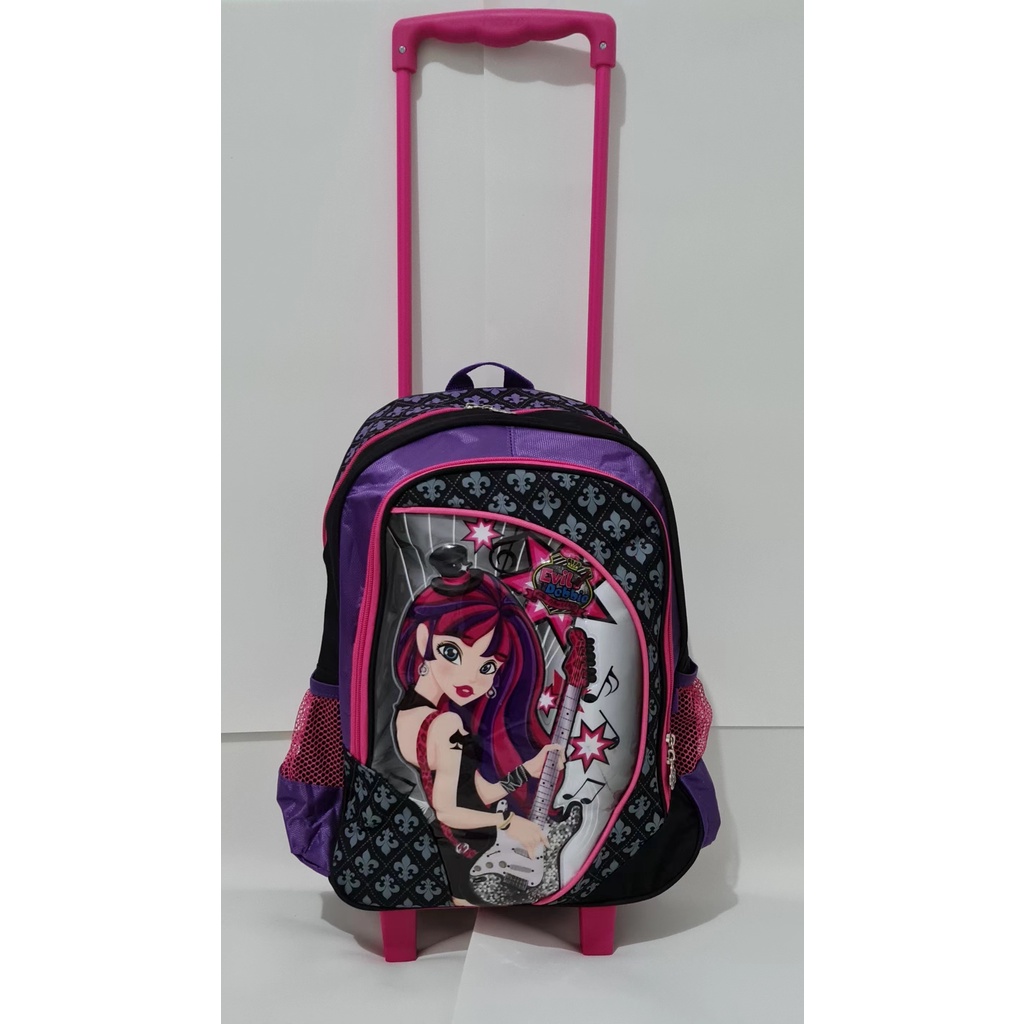 Mochila Infantil com rodinha Evil Debbie - Fuseco | Shopee Brasil