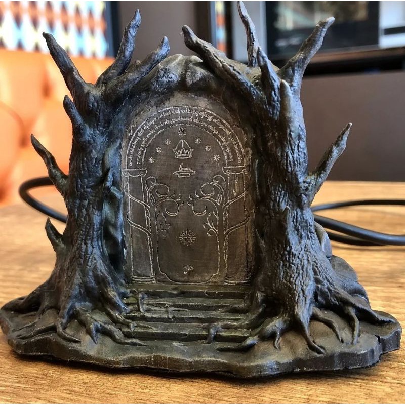 Luminária Portões de Moria - Lord of the Rings - Com iluminação Led ...