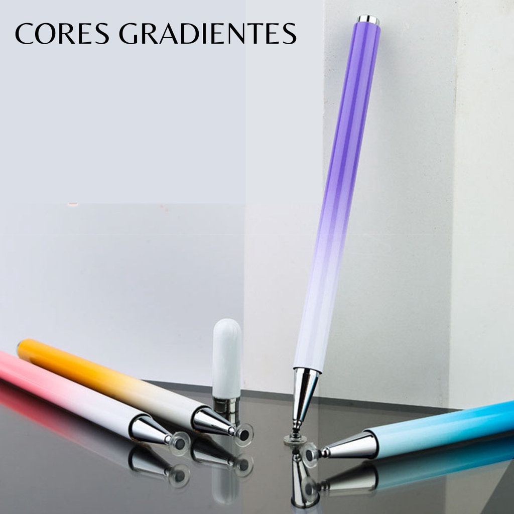 Caneta Capacitiva Stylus Ponta Fina Smartphone Tablet Pencil Tela Touch ...
