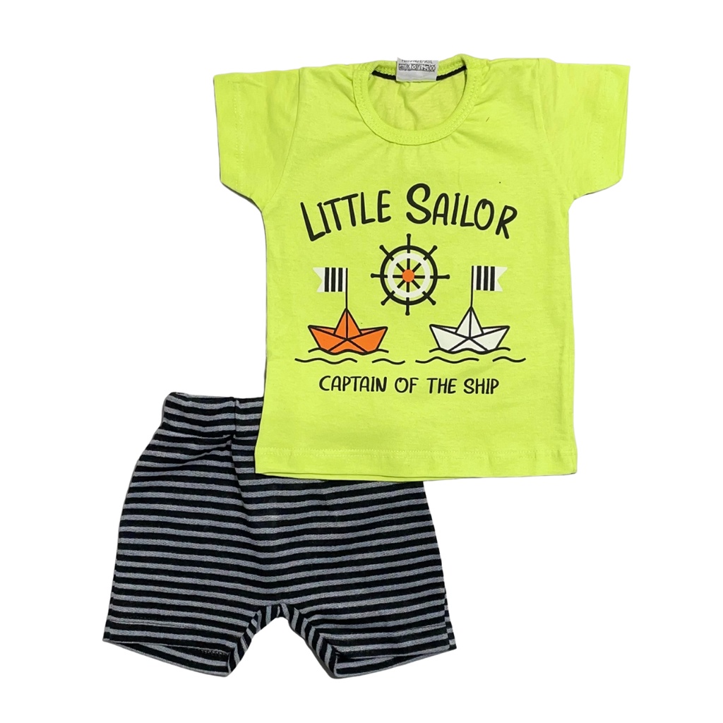 Conjunto Verao bebe masculino com camiseta e short PMG | Shopee Brasil