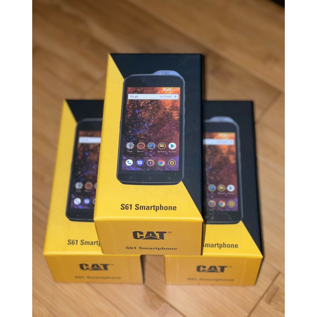 CATERPILLAR CAT S61 Dual Sim Black 64GB 4GB RAM 16MP Waterproof Phone ...