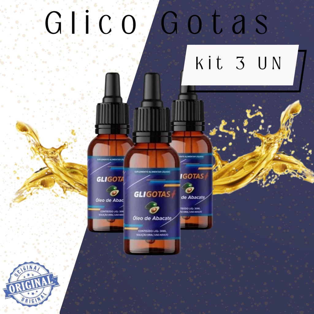3 GLICO GOTAS ORIGINAL MEGA EFICAZ | Shopee Brasil