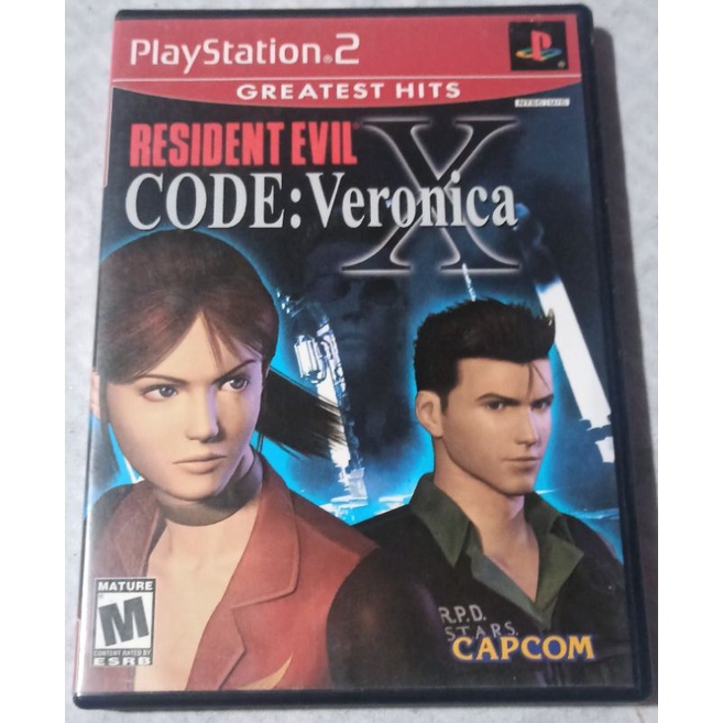 RESIDENT EVIL CODE VERÔNICA X PS2 ORIGINAL - Corre Que Ta Baratinho