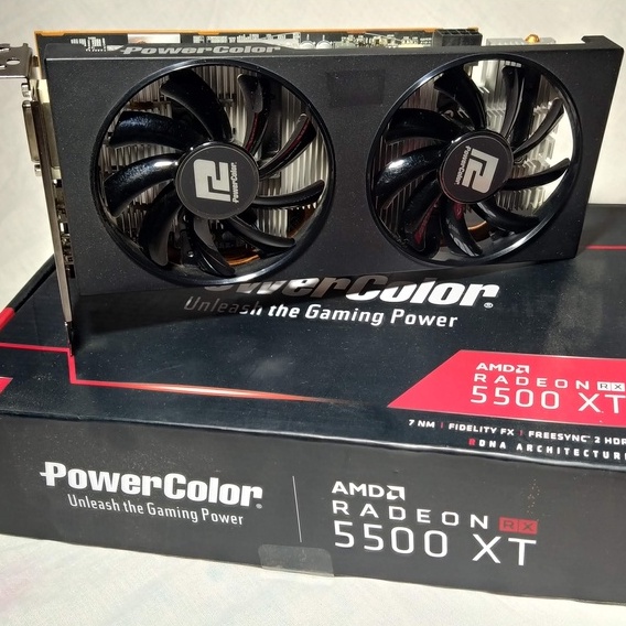 Placa de Video RX 5500 XT 8Gb PowerColor AMD Radeon GDDR6 - Desconto no ...