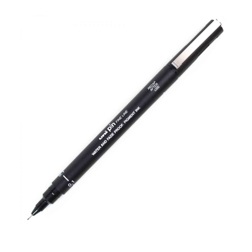 Marcador Uni Pin Fine Line Caneta Nanquin Preta (vendida Por Unidade ...
