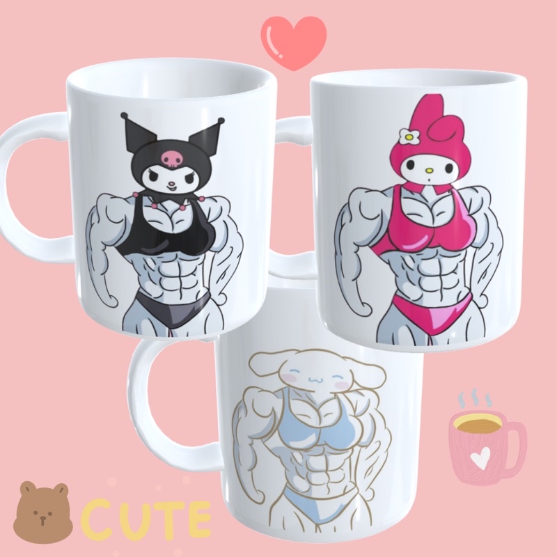 Caneca porcelana personalizada hello kitty e amigos, my melody maromba ...