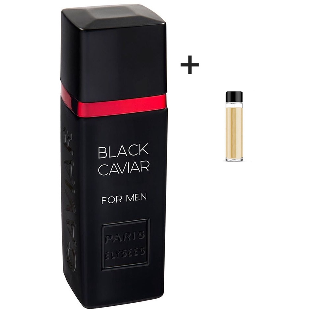 Paris Elysees Black Caviar EDT 100 ml para homem - Escorrega o Preço