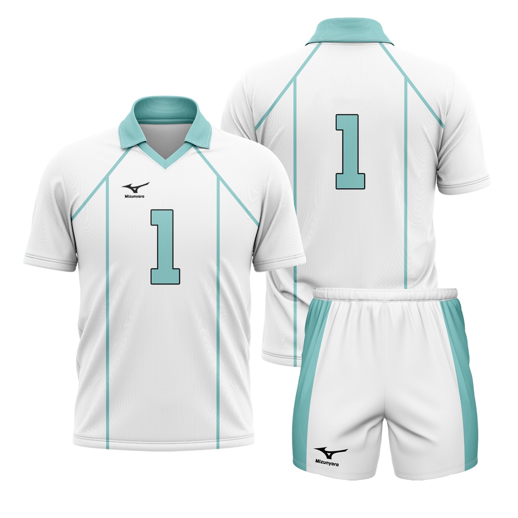Kit Camisa + Short Aoba Johsai Anime Haikyuu - Escolha o seu NÚMERO ...