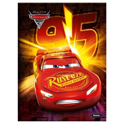 caderno brochura 1/4 96 folhas capa dura relampago mcqueen | Shopee Brasil