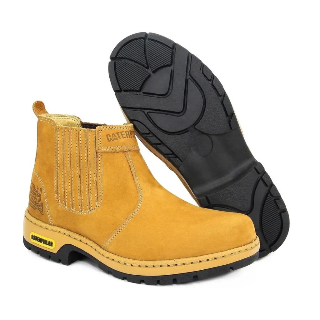 botina masculina caterpillar bota coturno cat em couro legitimo ...