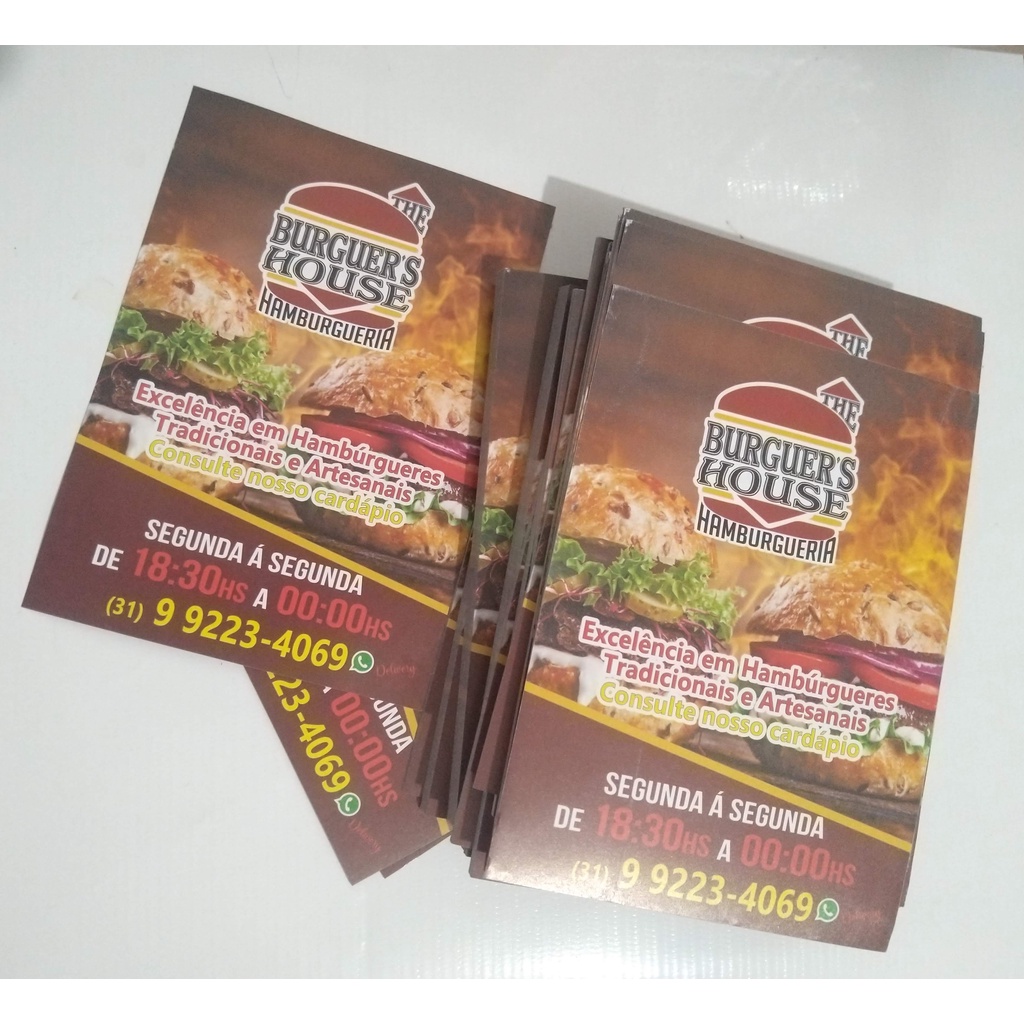 1000 FOLHETOS, PANFLETOS, FOLDER - 10X15CM - COLORIDO FRENTE | Shopee ...
