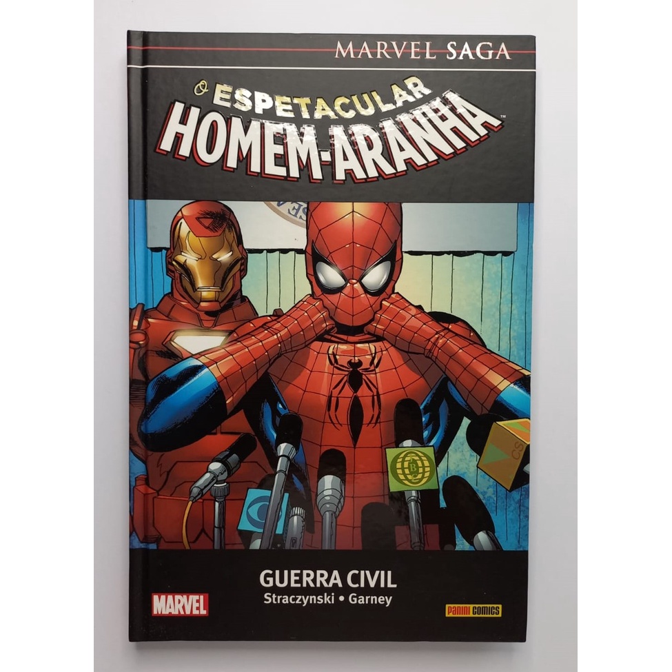 Marvel Saga O Espetacular Homem Aranha 11 Guerra Civil Panini 2021 Capa Dura | Shopee Brasil
