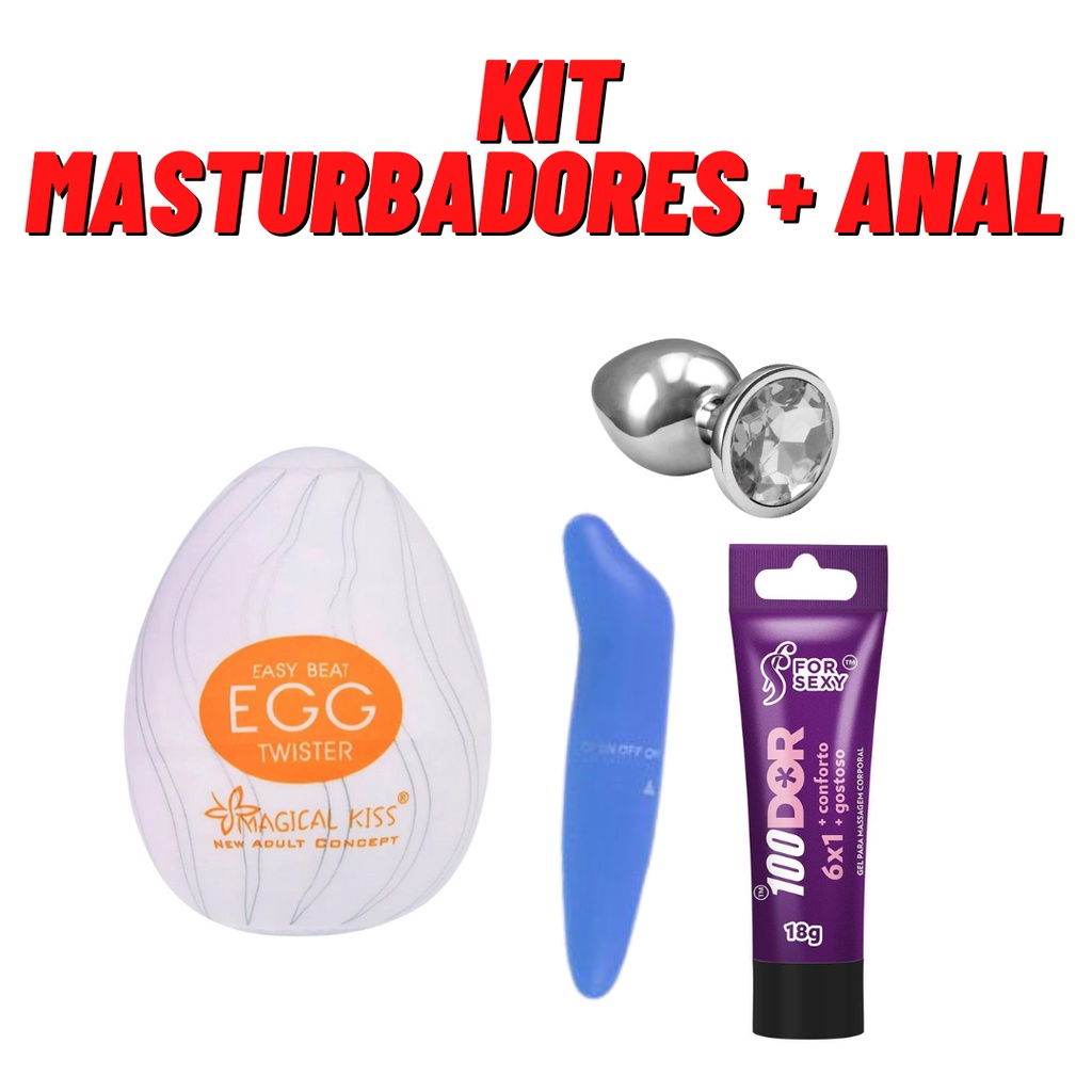 KIT MASTURBADORES + ANAL - Golfinho + 100Dor+ Plug + Egg | Shopee Brasil