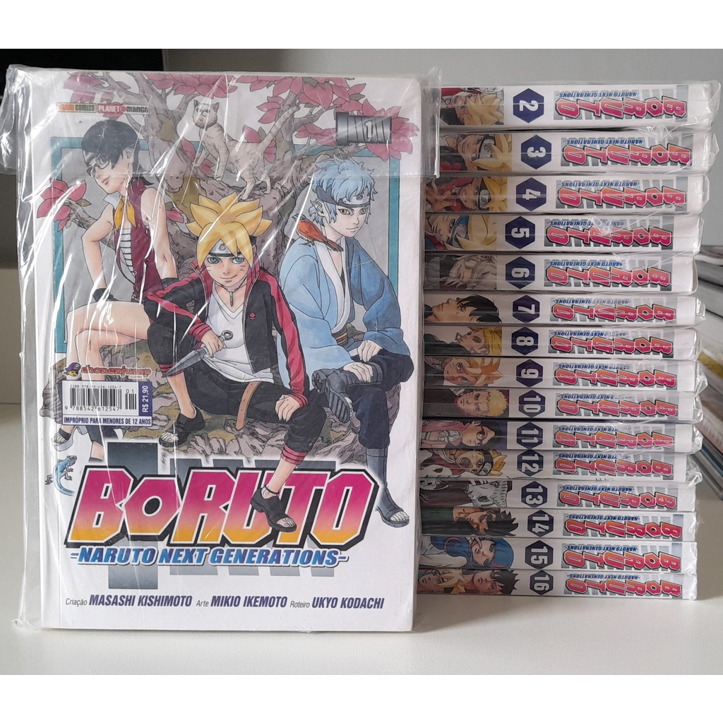 Manga - Boruto Naruto Next Generations - Volumes 1 - 16 | Shopee Brasil