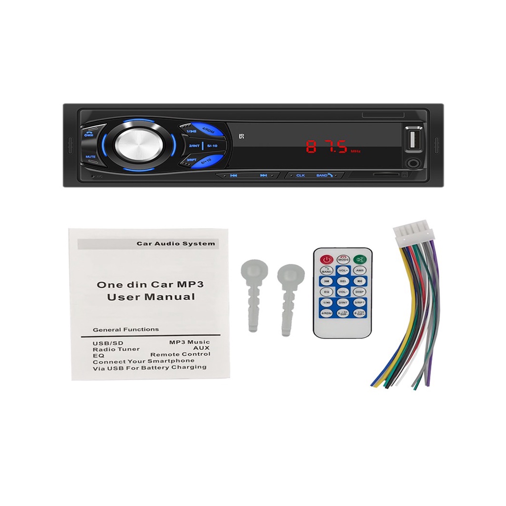 Aparelho De Som Automotivo Rádio De Carro Bluetooth Pendrive SD Rádio Aux In Mp3 Player Visor ...