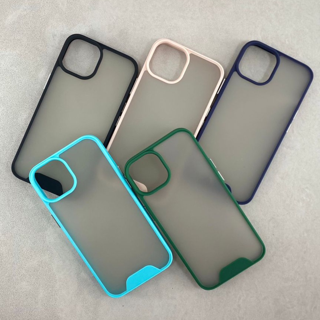 Capa IPhone 14 / 14 Plus / 14 Pro / 14 Pro Max Translúcida Fosca Case Capinha Anti Impacto ...